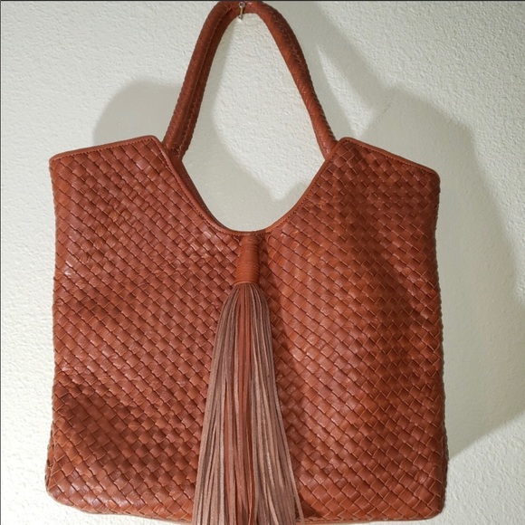 Sam Edelman | Bags | Sam Eldeman Kiara Woven Tote Leather Purse | Poshmark